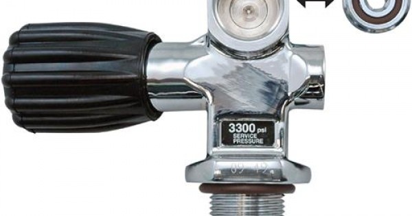 XS Scuba thermo DIN/yoke valve pro 3000 psi EANx